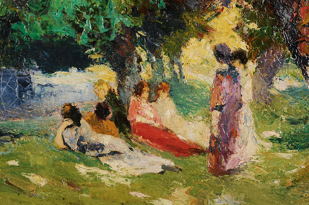 Galerie Ars Pictura | Jean-Louis DANIEL – Élégantes au bord de l’Isle