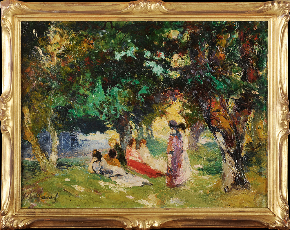 Galerie Ars Pictura | Jean-Louis DANIEL – Élégantes au bord de l’Isle